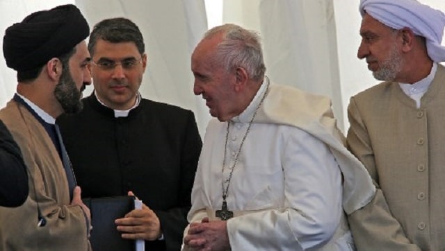 Pope Francis meets Iraq's top Shiite cleric Ali Sistani, appeals for ...